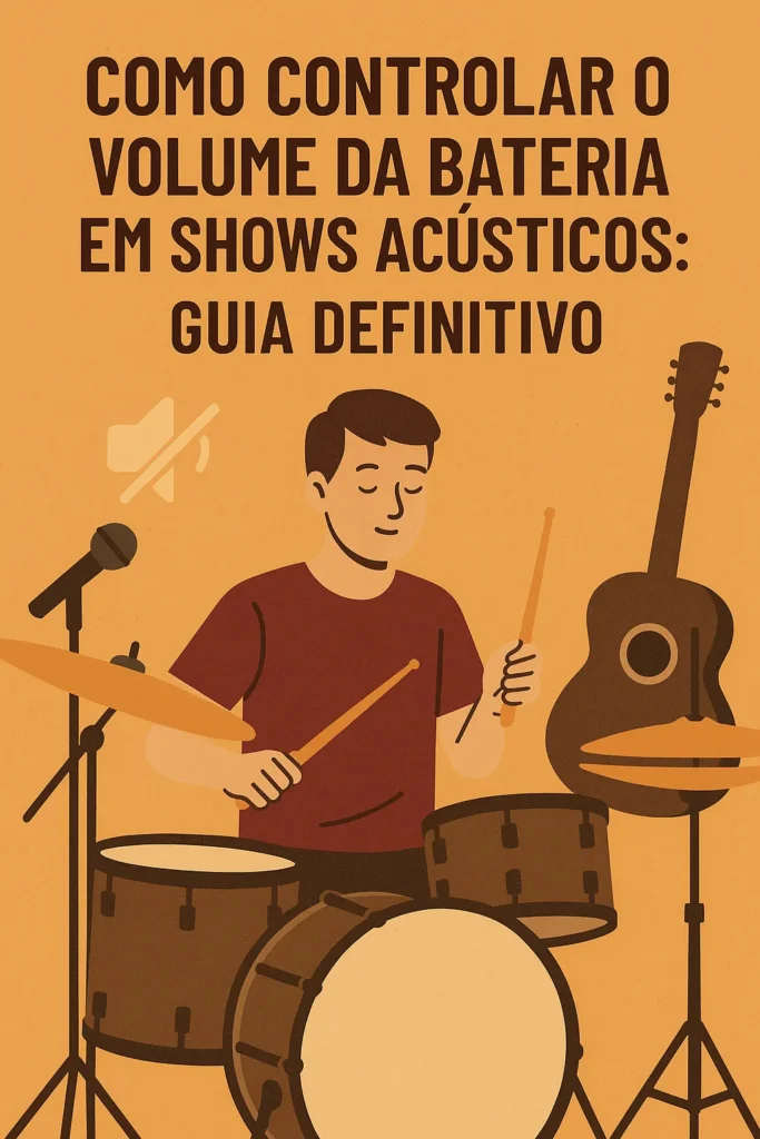 Como Controlar o Volume da Bateria em Shows Acústicos: Guia Definitivo ...